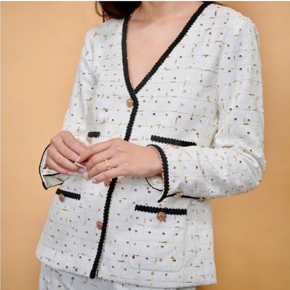 Sister Jane | Sweaters | Sister Jane Birch Sequin Tweed Jacket | Poshmark